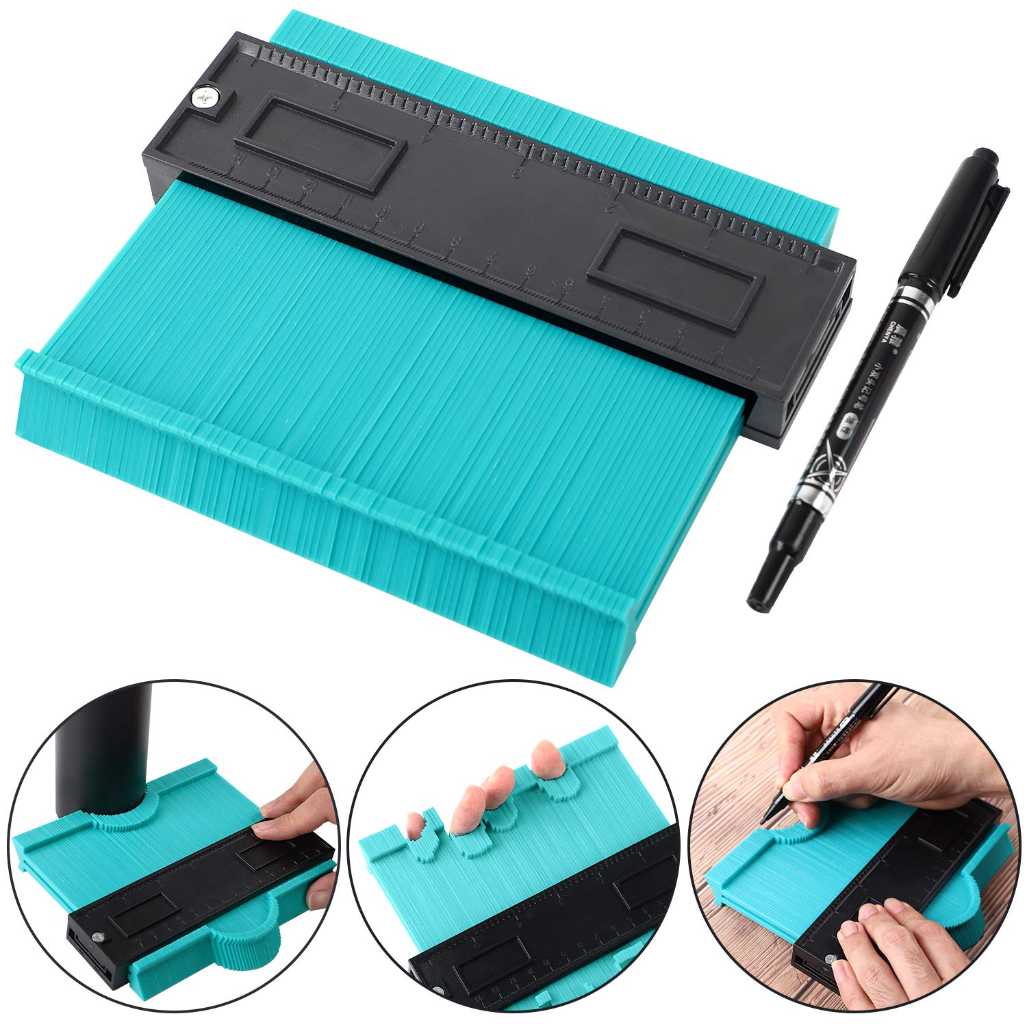 Buy HongWay 6 Inch Widen Contour Gauge Duplicator, Upgraded Profile ...