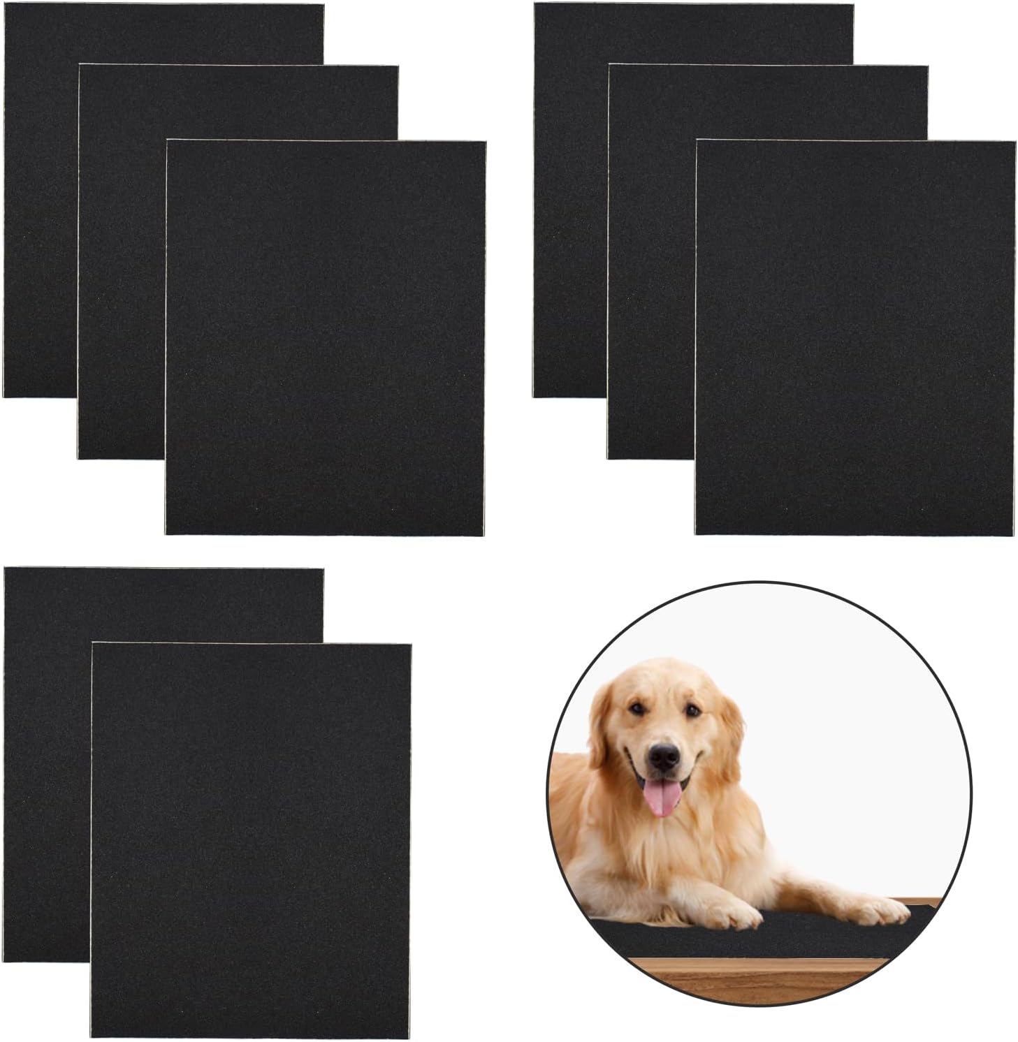 Amazon.com : 8 Pcs Self-Adhesive Dog Scratch Replacement Pad, Emery ...