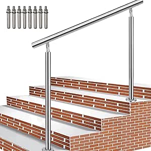 Stainless Steel Handrail Adjustable Garden Transitional Hand railings ...