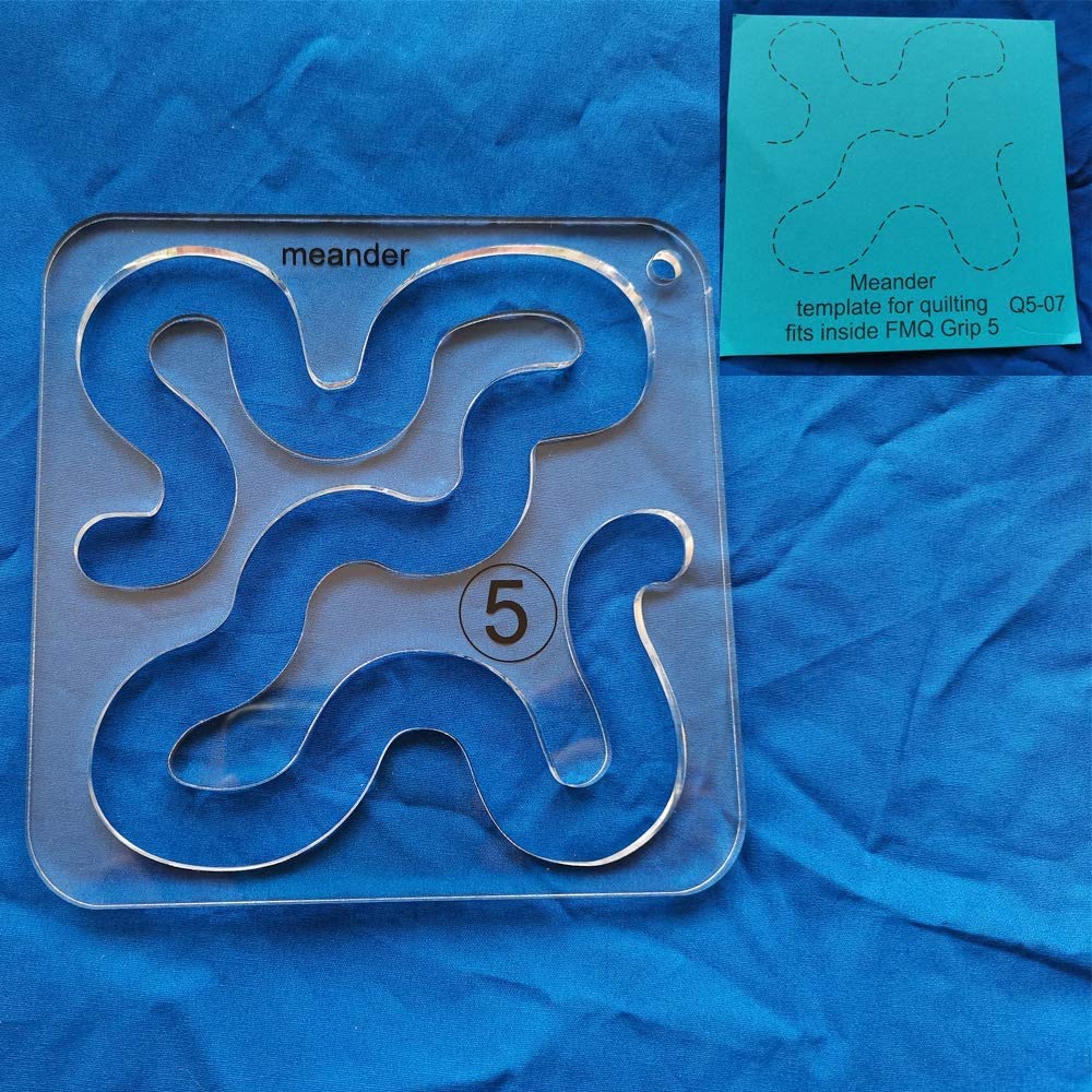 Snapklik.com : Meander Template For Quilting Fits Inside FMQ Grip 5