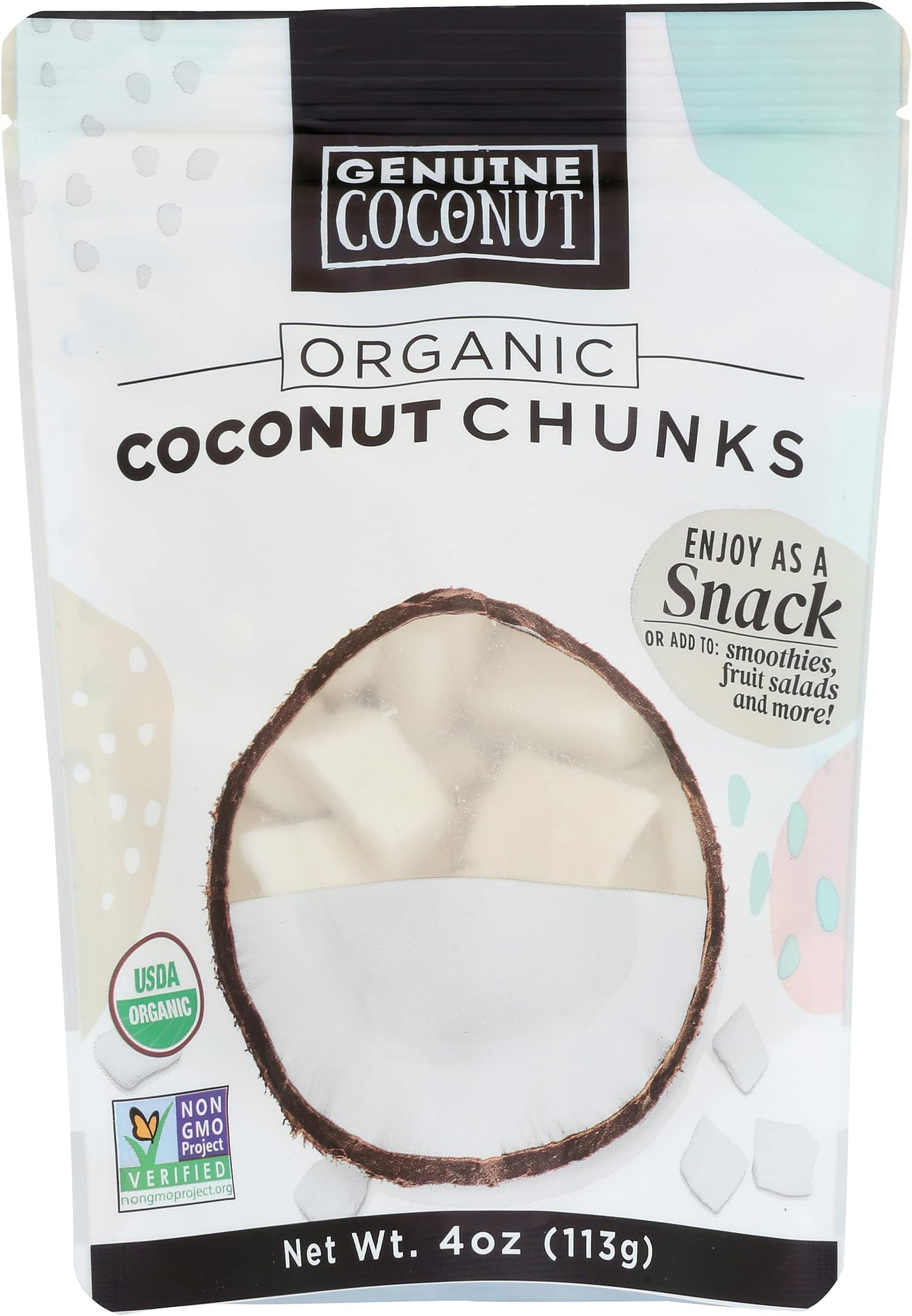 Amazon.com: Organic Coconut Chunks, 4 OZ : Grocery & Gourmet Food
