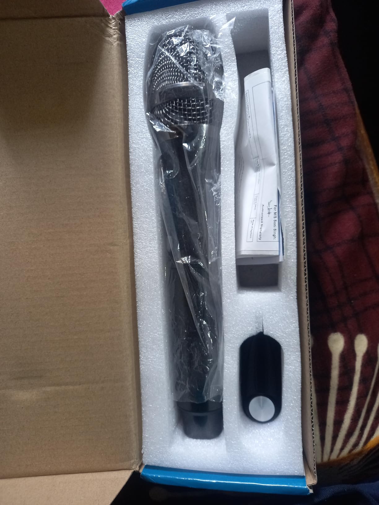 Maizic Smarthome Golden Wireless Condenser Mic, LED Display, Noise ...