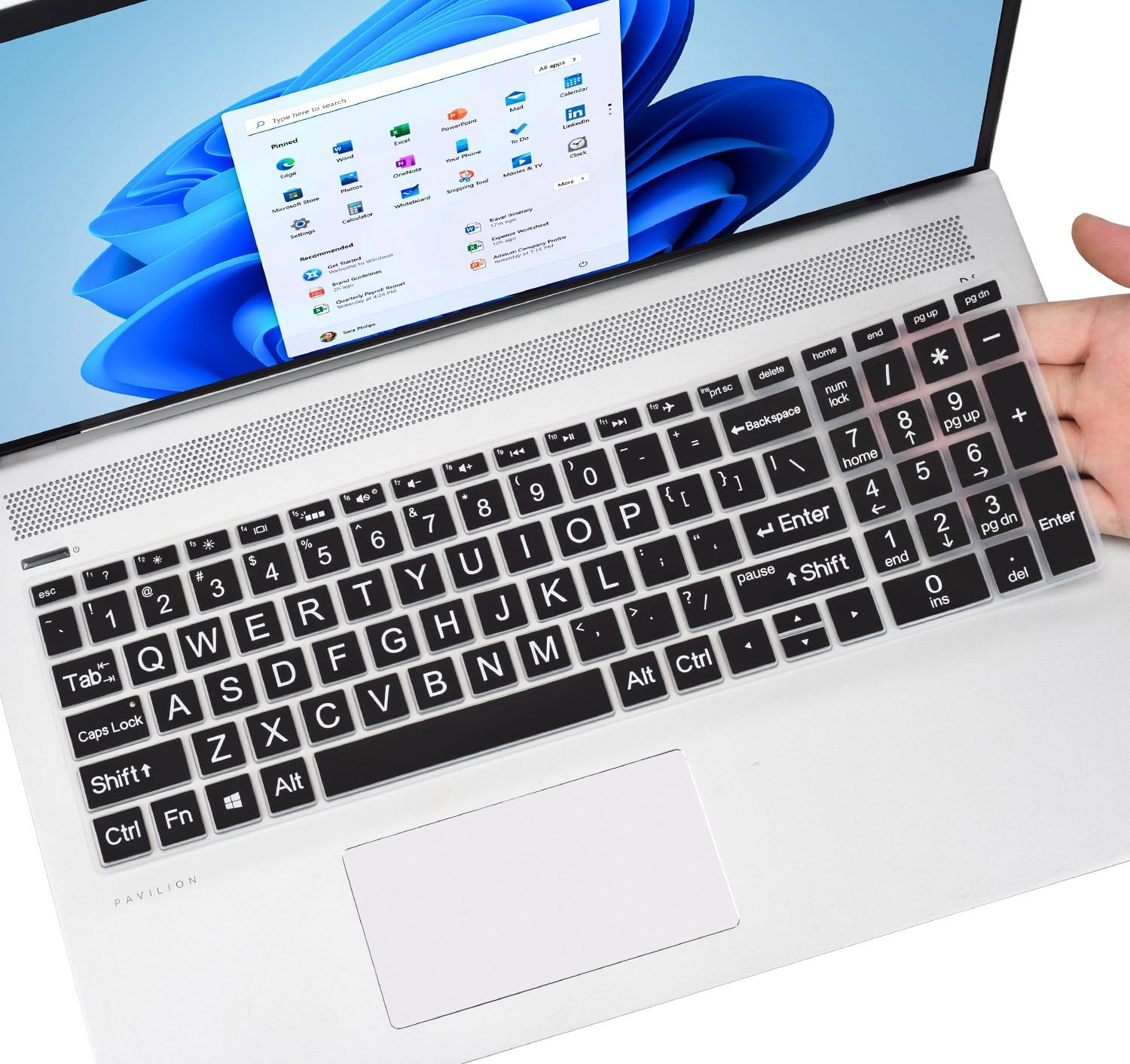 Amazon.com: Keyboard Cover for HP 15.6" Laptop 15-dy5033dx 15-dw 15-dy ...