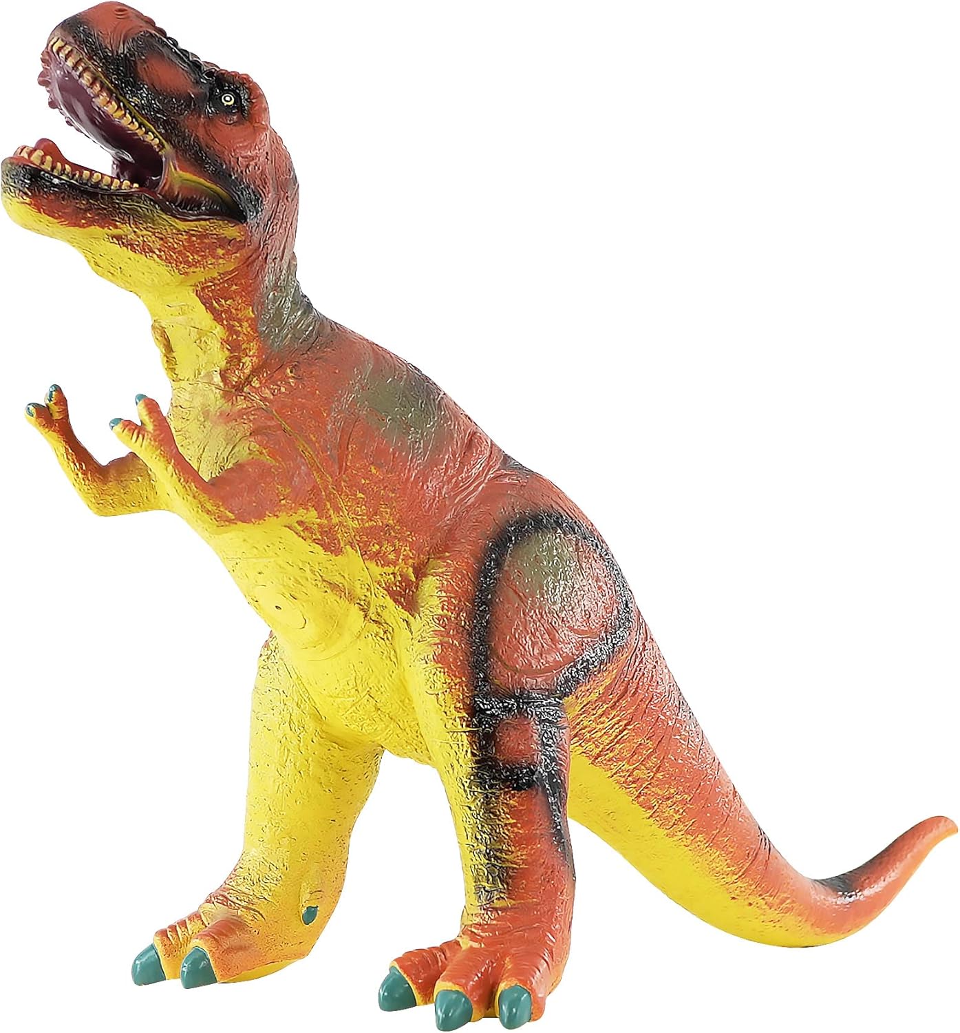 14 inch T-Rex Large Soft Foam Rubber Stuffed Dinosaur Toy Action Play ...