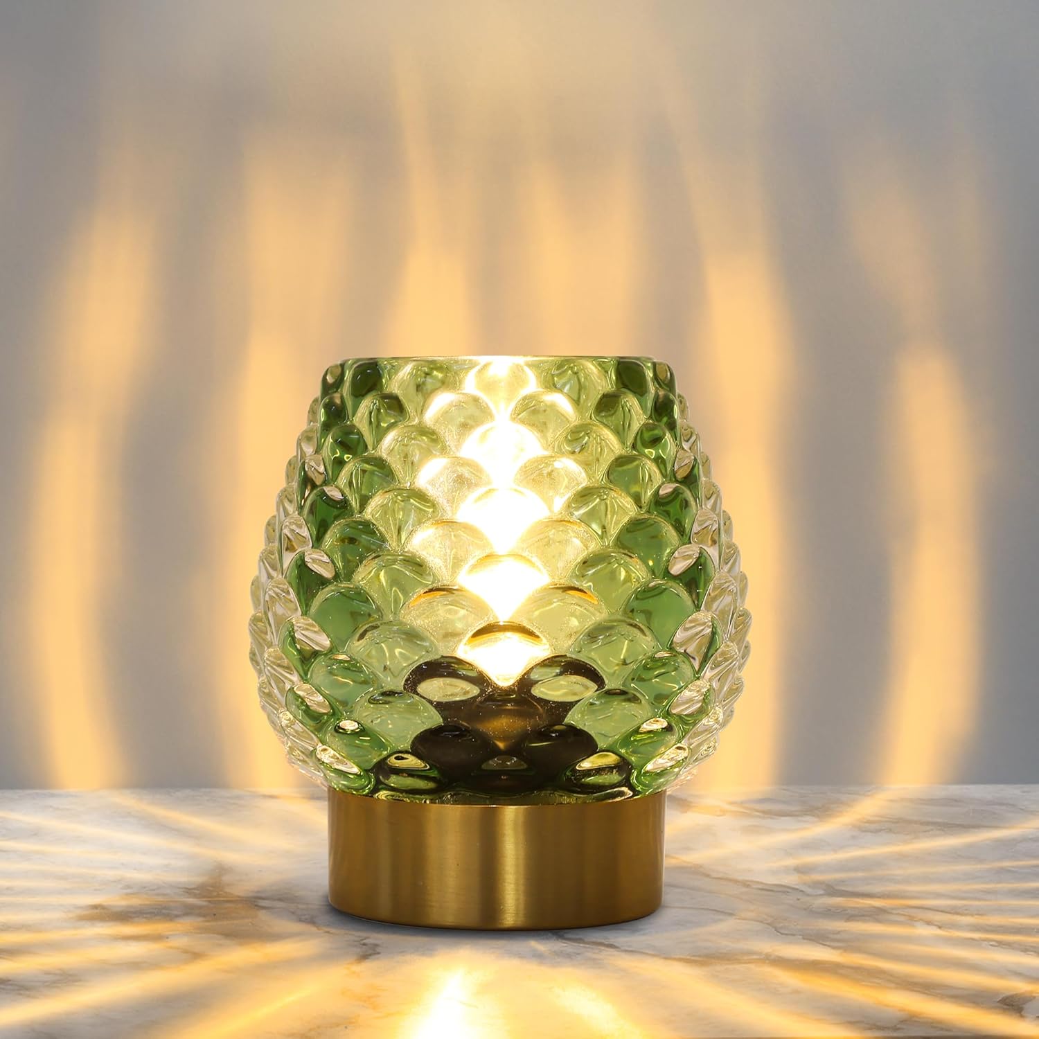 Cycodo Small Battery Operated Lamp with Timer,Cordless Glass Battery ...