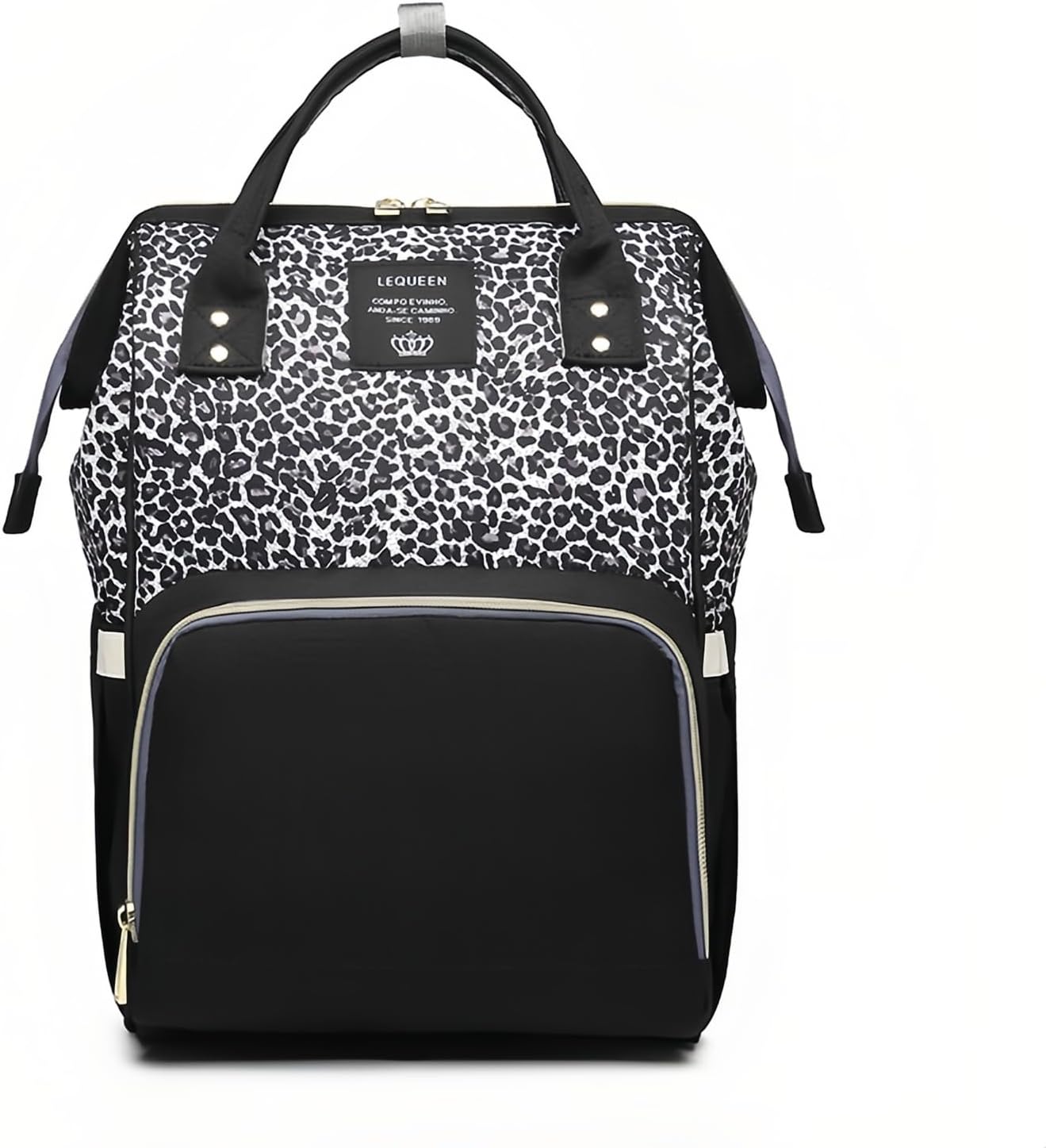 Amazon.com: Armbq Leopard Print Diaper Bag Backpack Multi-Function ...
