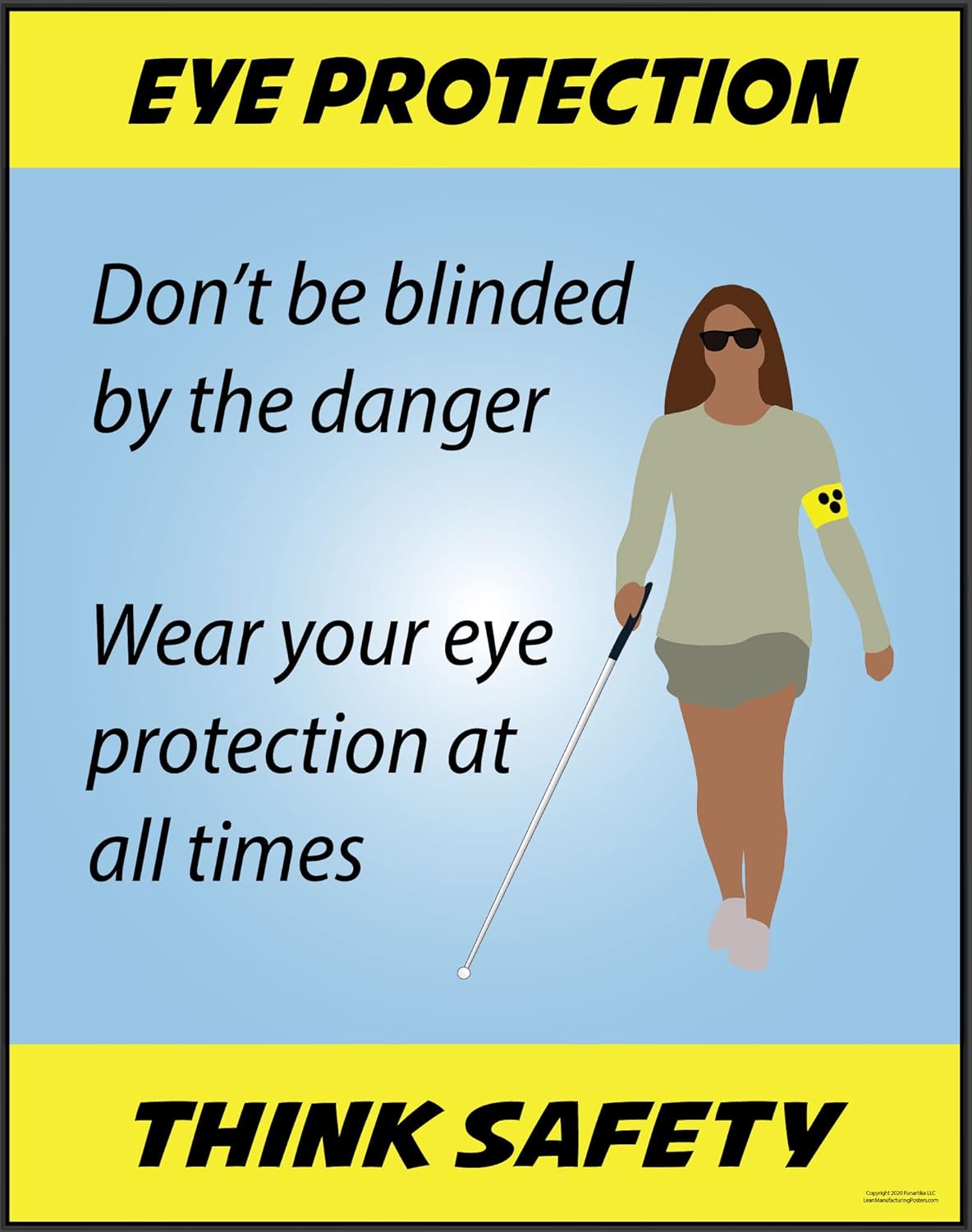 Amazon.com : Eye Protection Safety Poster, 22" X 28" Framed, Lean ...