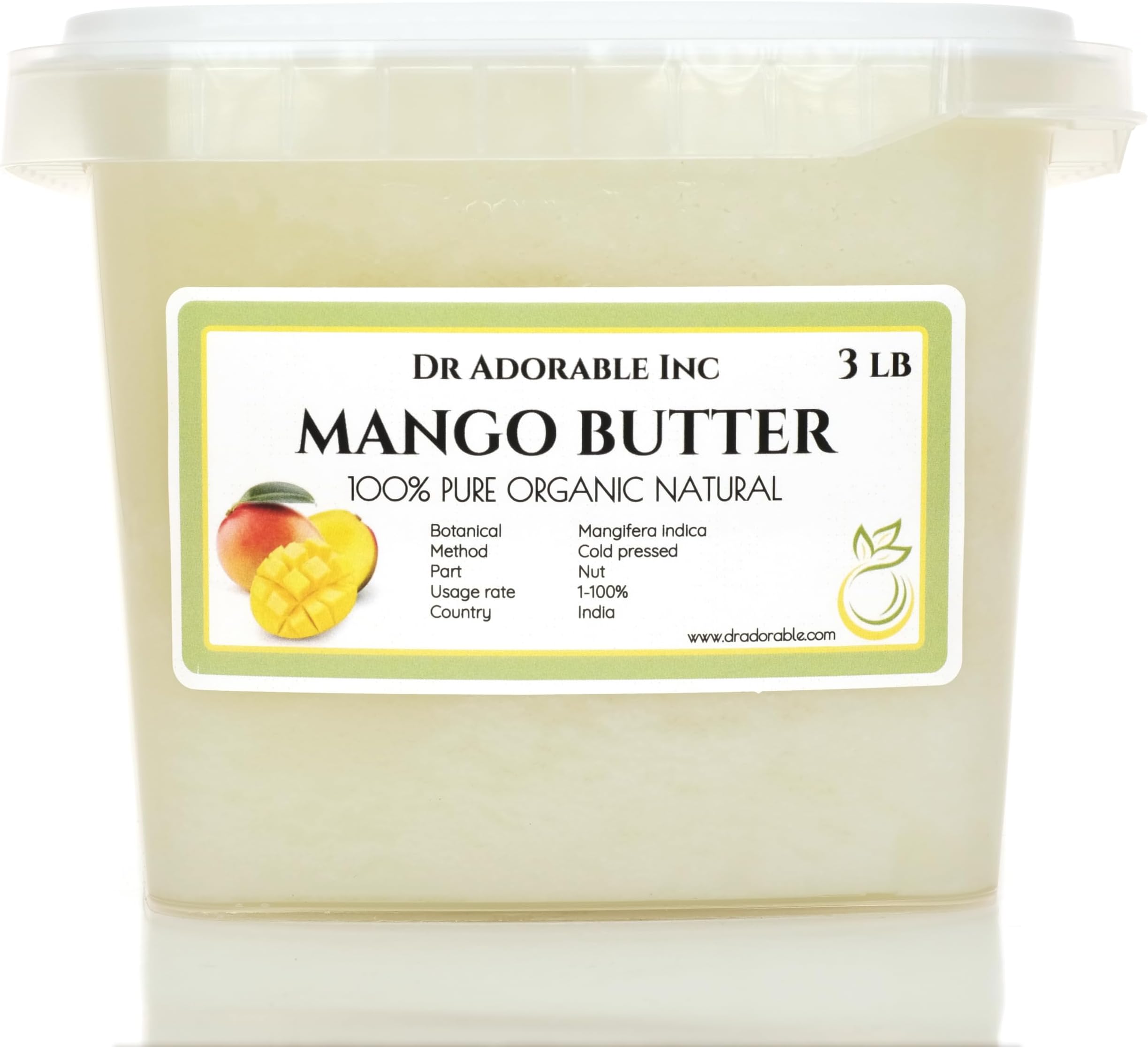 Amazon.com : Dr Adorable - 3 lb - Mango Butter - Pure Natural Premium ...