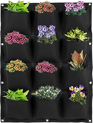 Amazon.com: Reaeng Self Watering Wall Planter with 36 Pots, Vertical ...