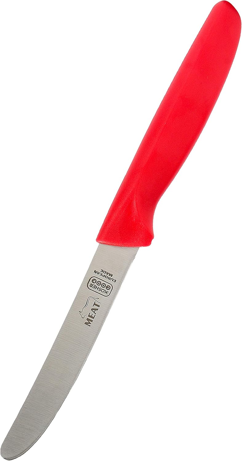 Amazon.com: The Kosher Cook Meat Red Dairy Blue Kitchen Knife – 4.5 ...