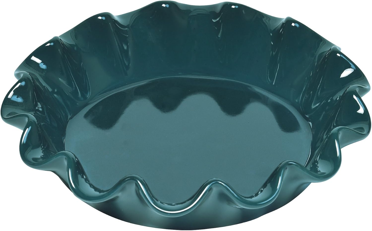 Amazon.com: Emile Henry Made In France Blue Stone Ruffled Pie Dish 10.5 ...