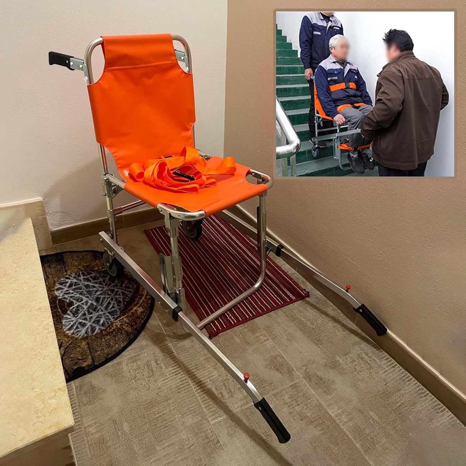 EMS Stair Chair Lift Climbing Wheelchair, Stair Evacuation Chair Lift ...