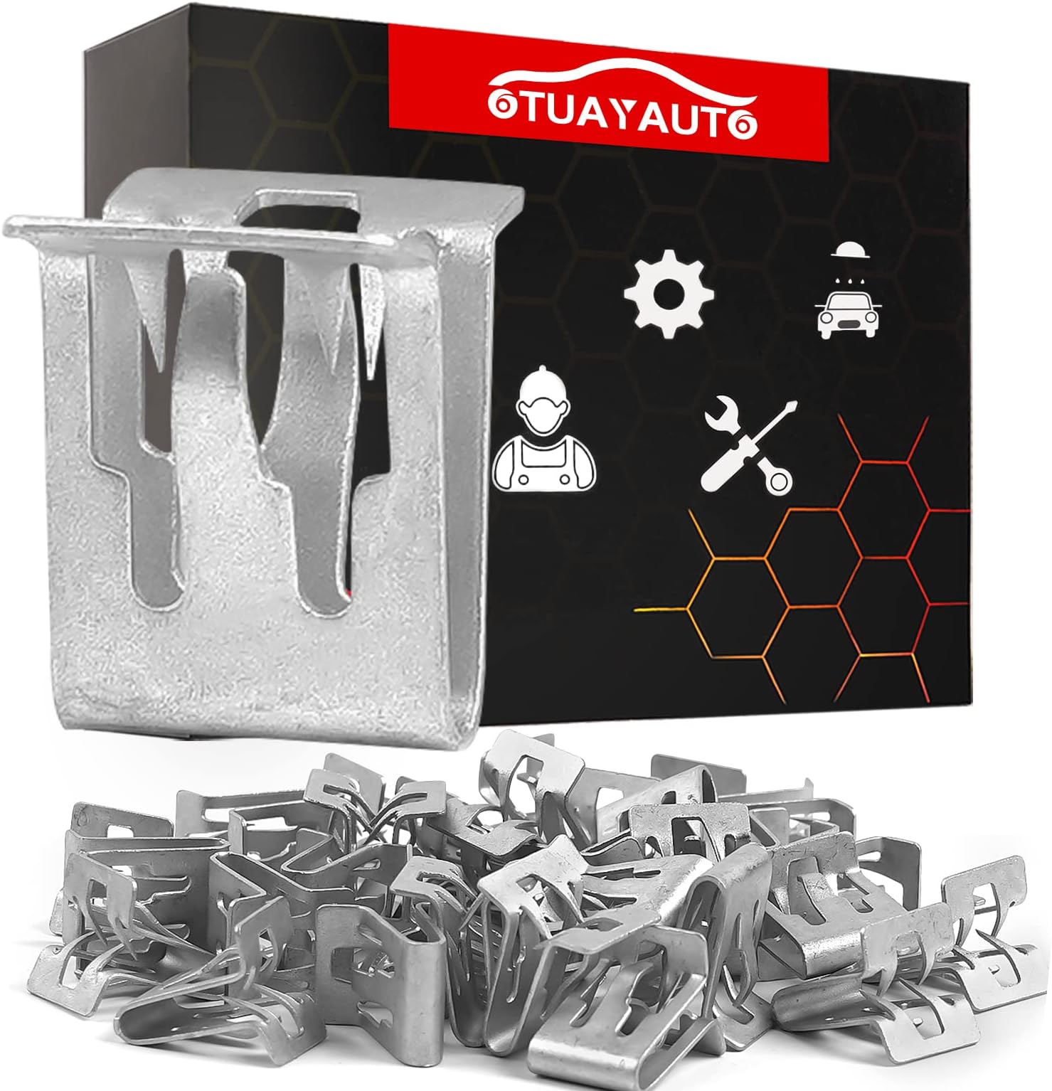 Amazon.com: bylikeho 15PCS Car Clips,Metal Retainer Clips,Interior Trim ...