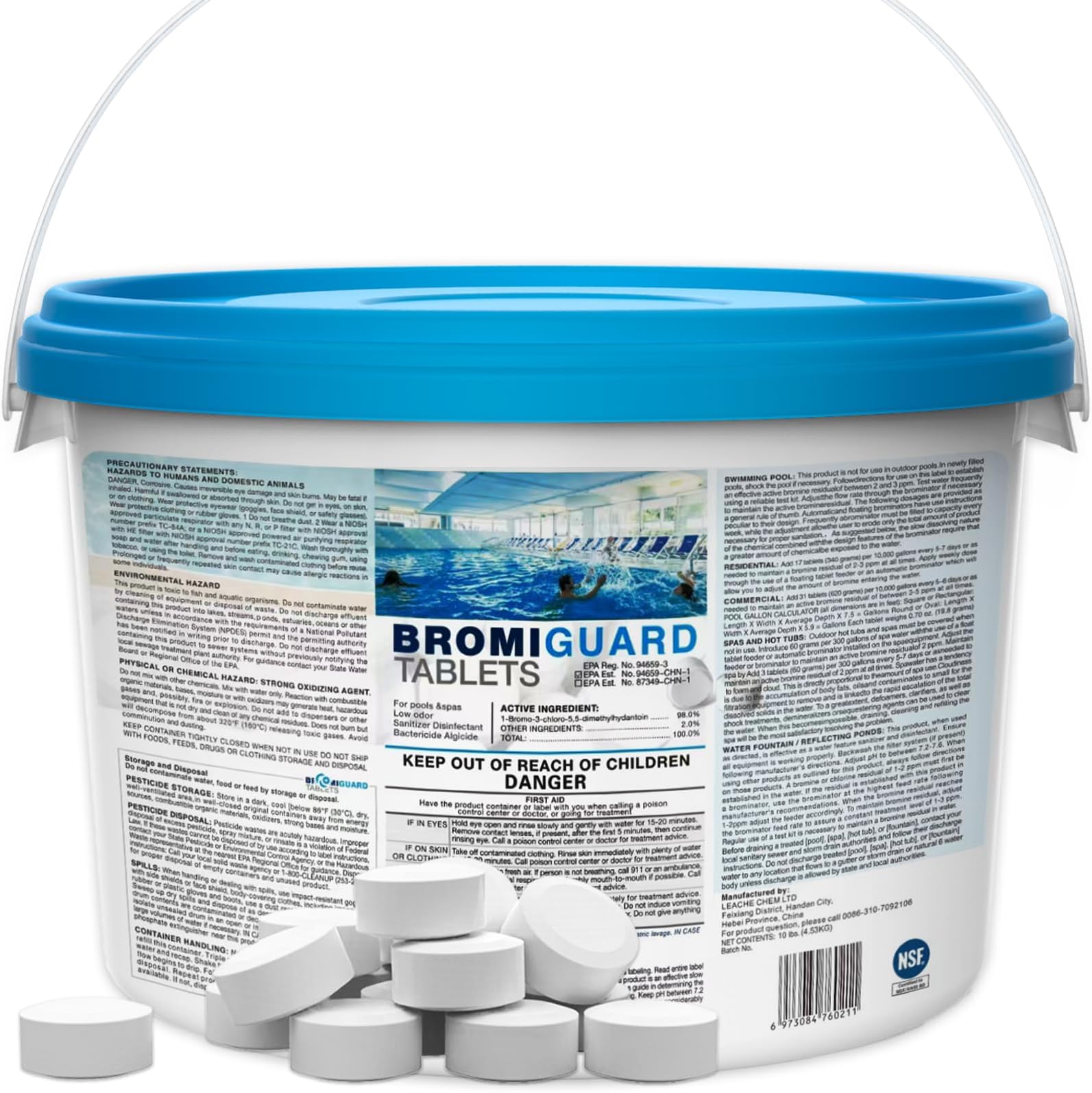 Amazon.com : BioGuard Bromine Tablets - 25 Lb. : Swimming Pool Bromine ...