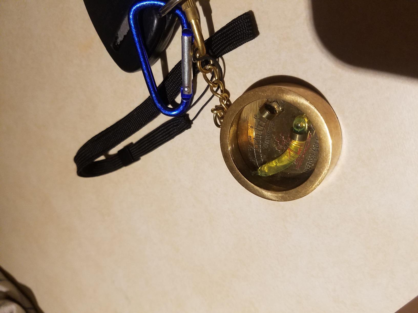 Amazon.com: Hampton Nautical Solid Brass Clinometer Level Key Chain, 5 ...