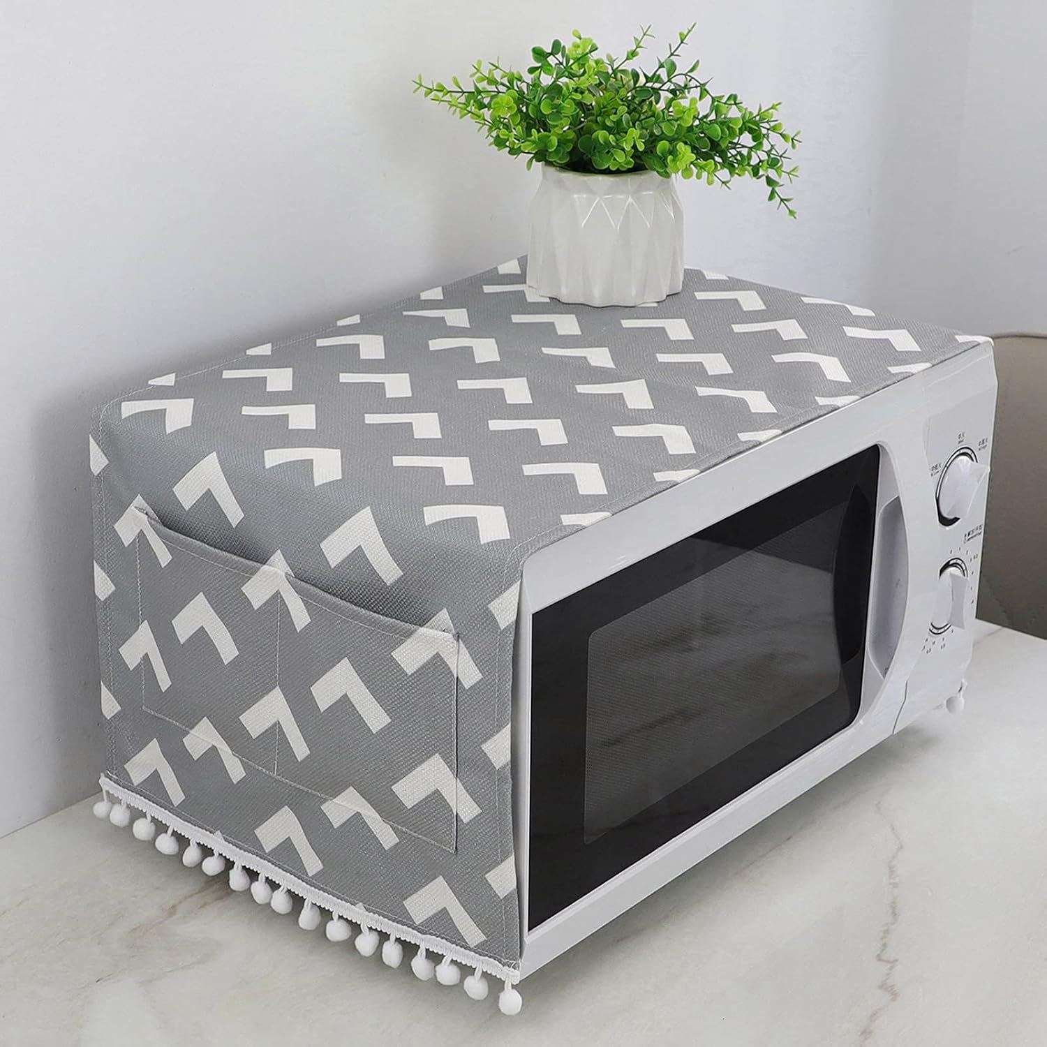 Amazon.com: NC NC Anti-Slip Microwave Oven Dust Cover Microwave ...