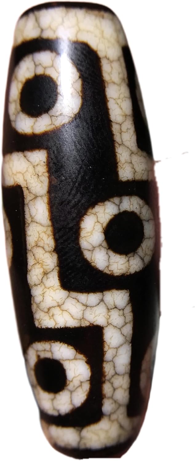 Amazon.com: Real Ancient Tibetan Nine Eyes Dzi Bead Amulet Tibet Pure ...