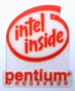Amazon.com: Intel Original Pentium Inside Sticker 18 x 21mm Red [366 ...