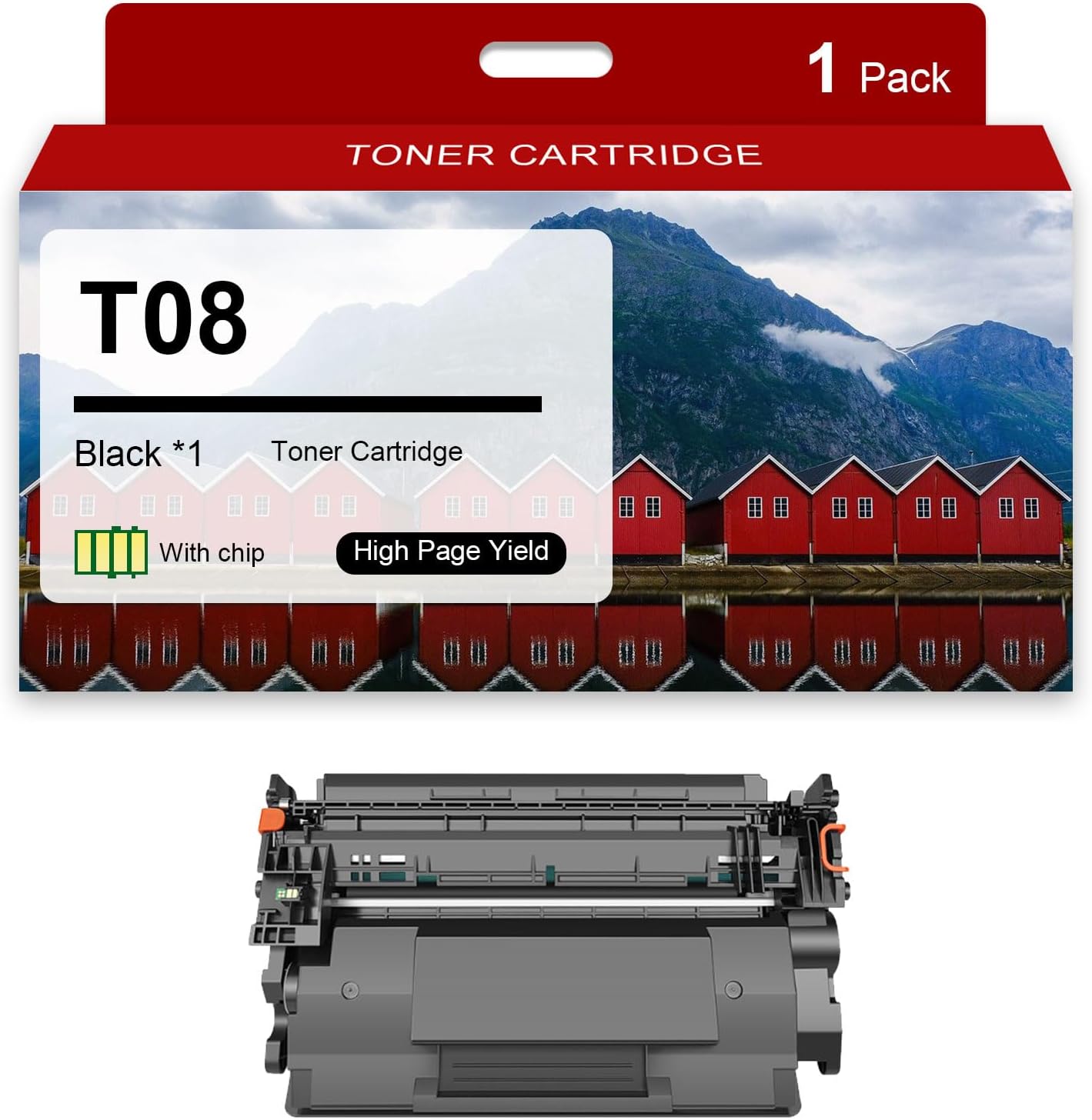 Amazon.com: Yyf001 T08 Toner Cartridge Replacement No chip for Canon ...