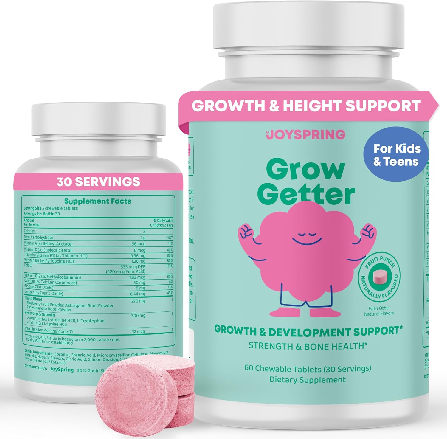 JoySpring Growth Vitamins for Teens & Height Support for Kids ...