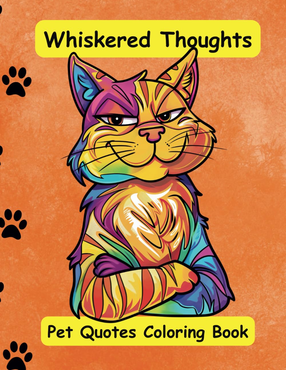 Amazon.com: Whiskered Thoughts: Pet Quotes Coloring Book Easy to Color ...