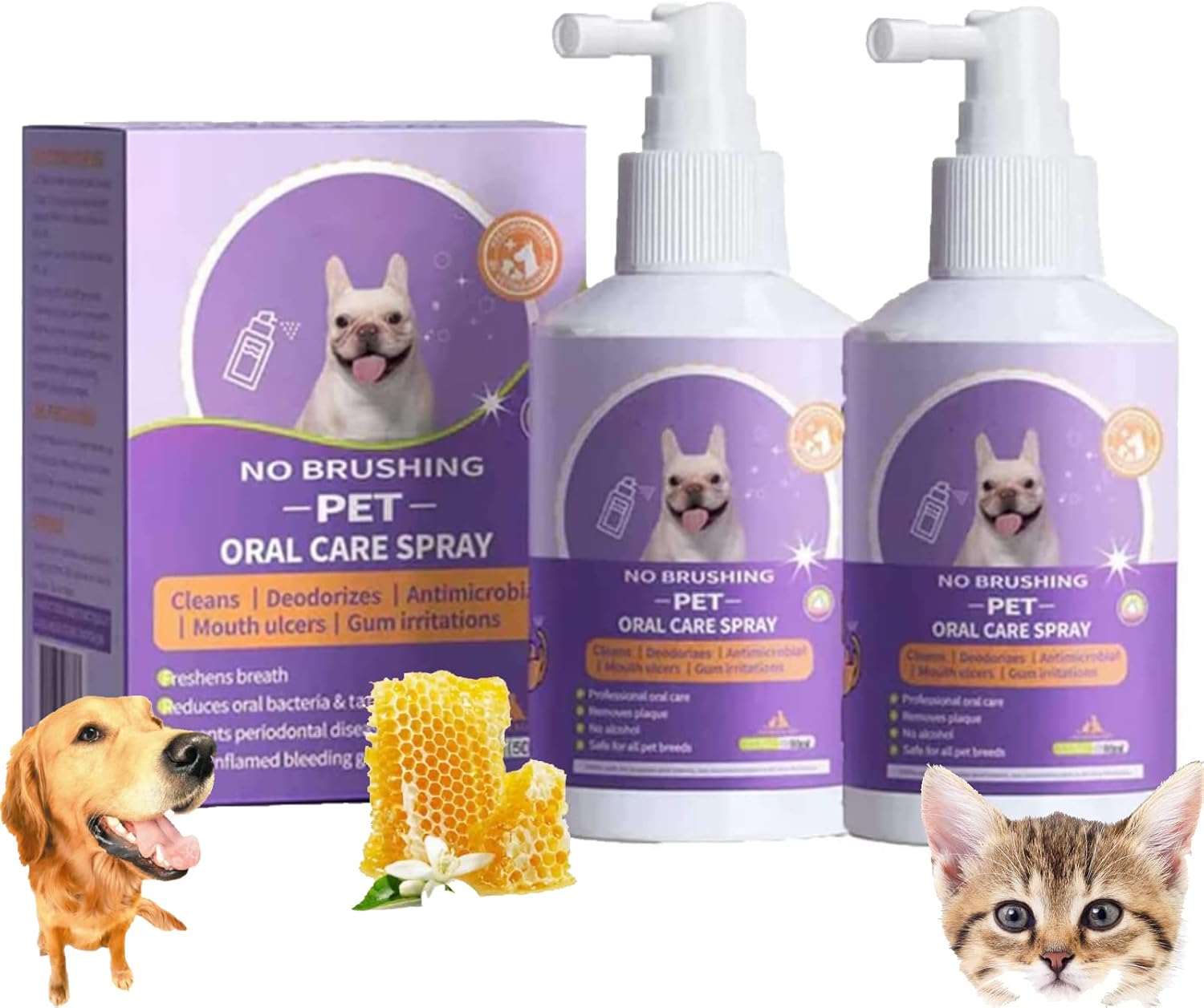 Spray oral para mascotas para limpiar dientes,spray de limpieza dental ...