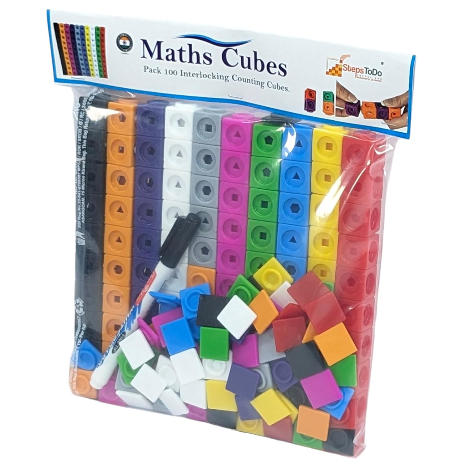 StepsToDo Math Cubes & Face Plates. Foundation Kit. with Activity Guide ...