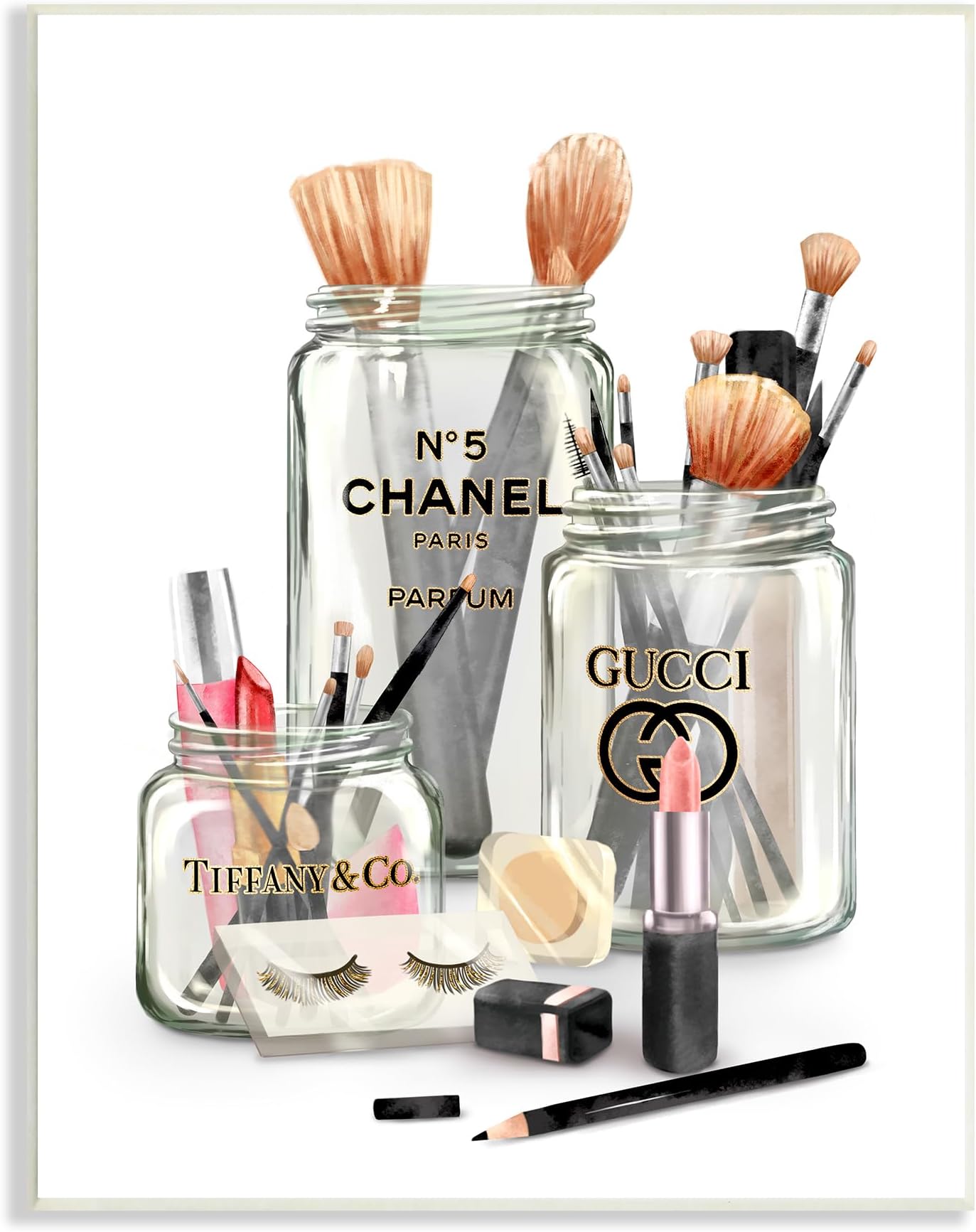 Amazon.com: The Oliver Gal Artist Co. Glam 12.0 in x 12.0 in, Fashion ...