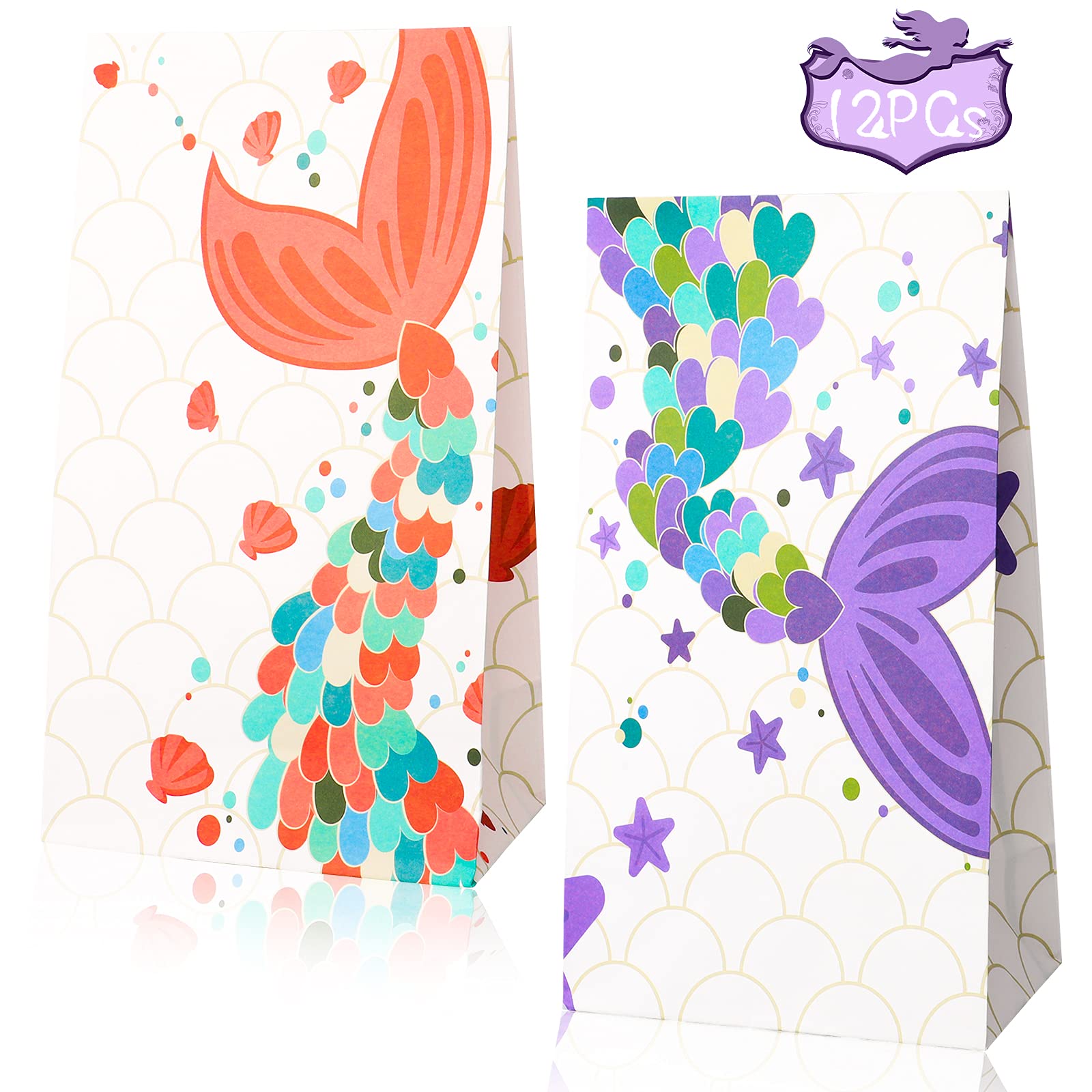 Buy 12 Pack Mermaid Party Bags Birthday Party Favor Bags Candy Bags buy-12-pack-mermaid-party-bags-birthday-party-favor-bags-candy-bags