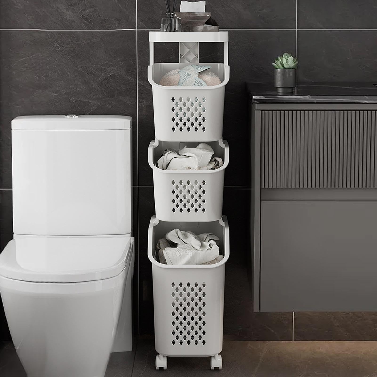 Space Saving Laundry Baskets Collapsible Laundry Basket CleverMade
