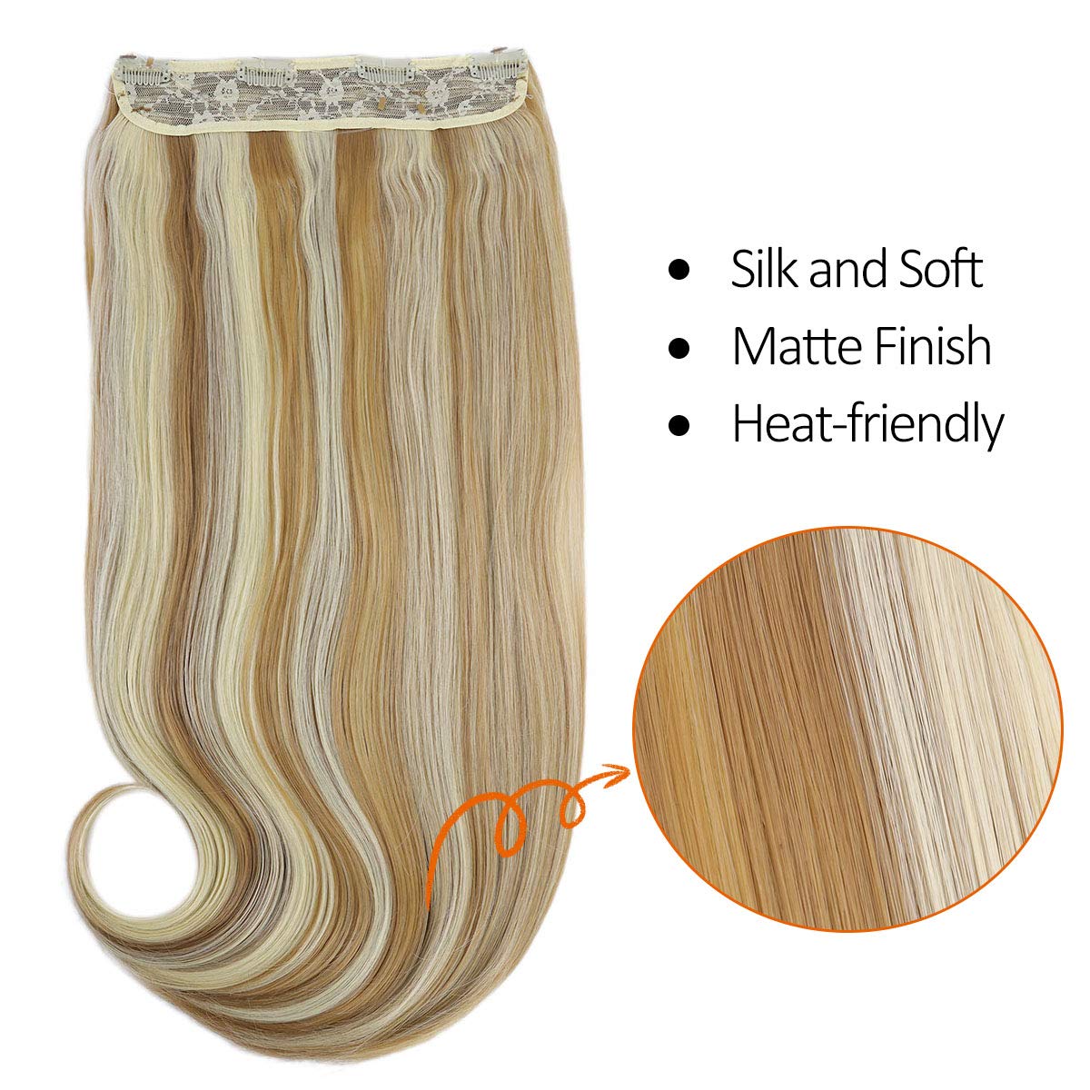 Snapklik.com : One Piece Straight Clip In Hair Extensions Invisible ...