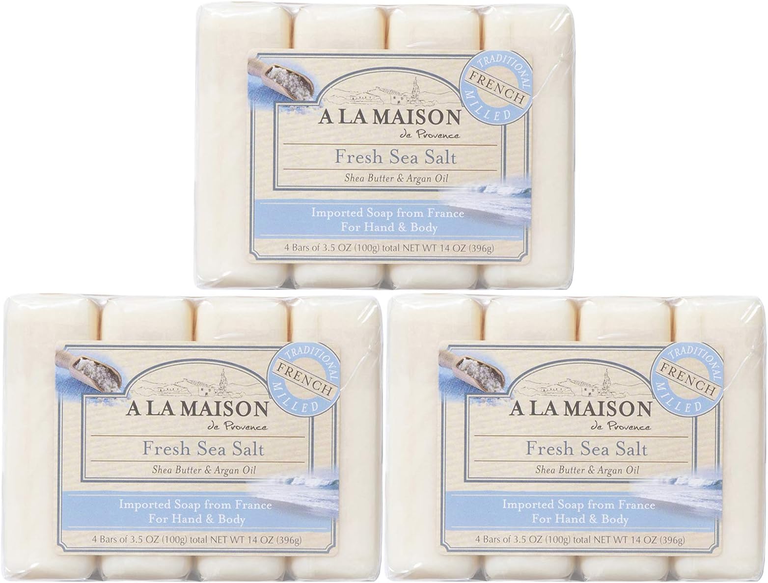 Amazon.com : A LA MAISON Lavender Flower Bar Soap - Triple French ...