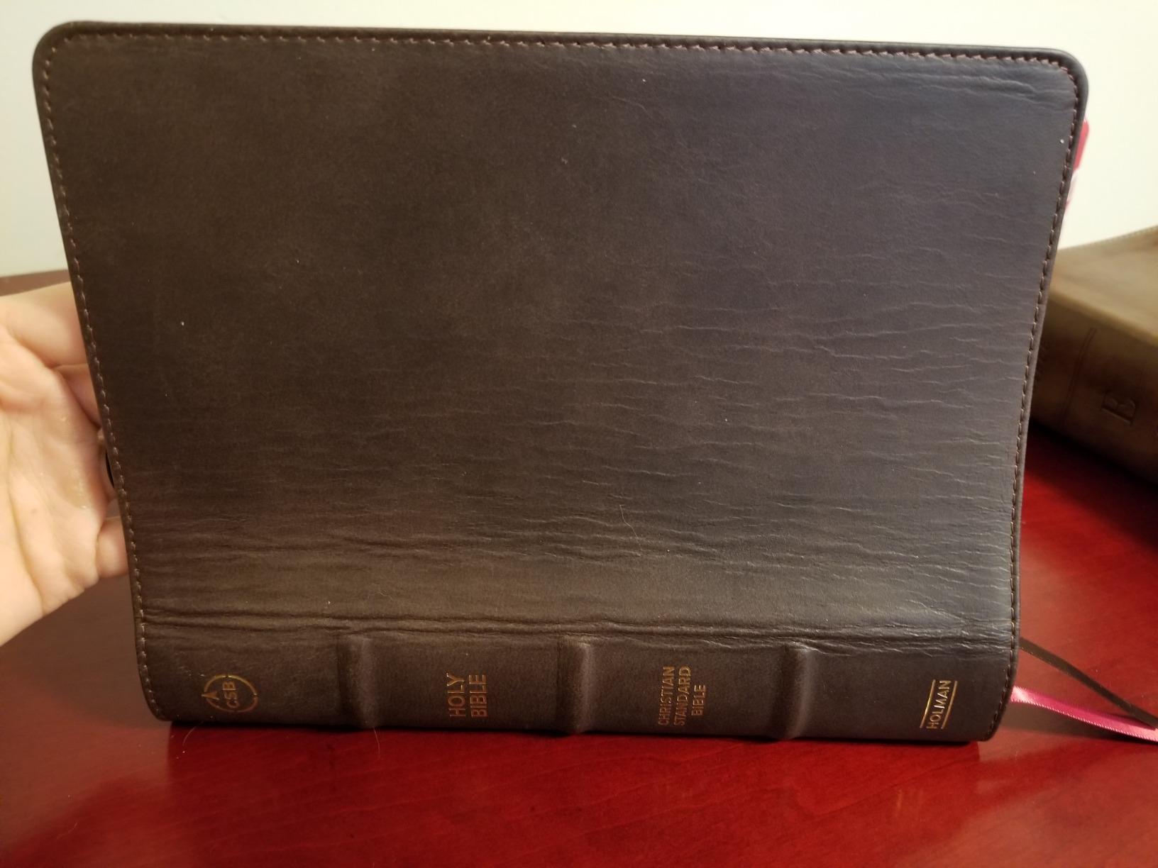 CSB Single-Column Personal Size Bible, Brown Genuine Leather: CSB ...