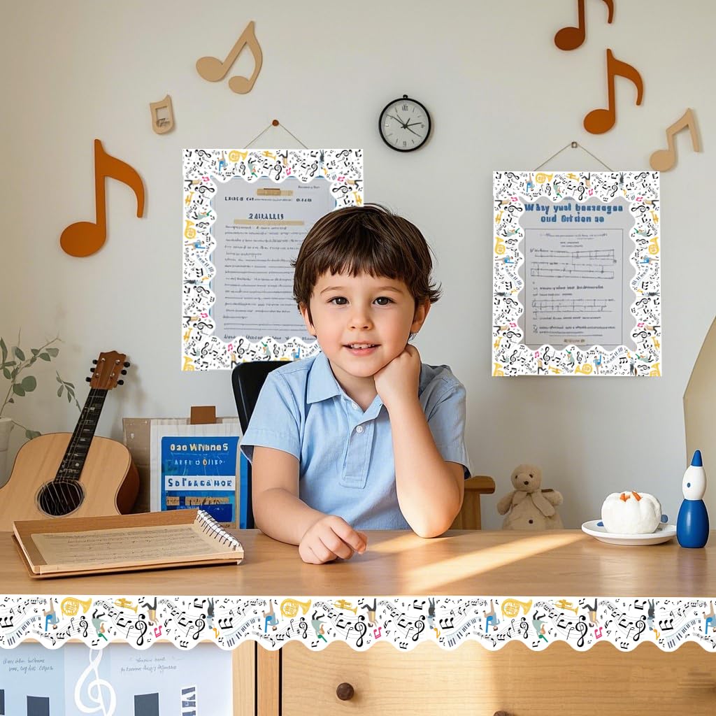 Snapklik.com : 68.9 Feet Musical Notes Bulletin Board, Musical ...
