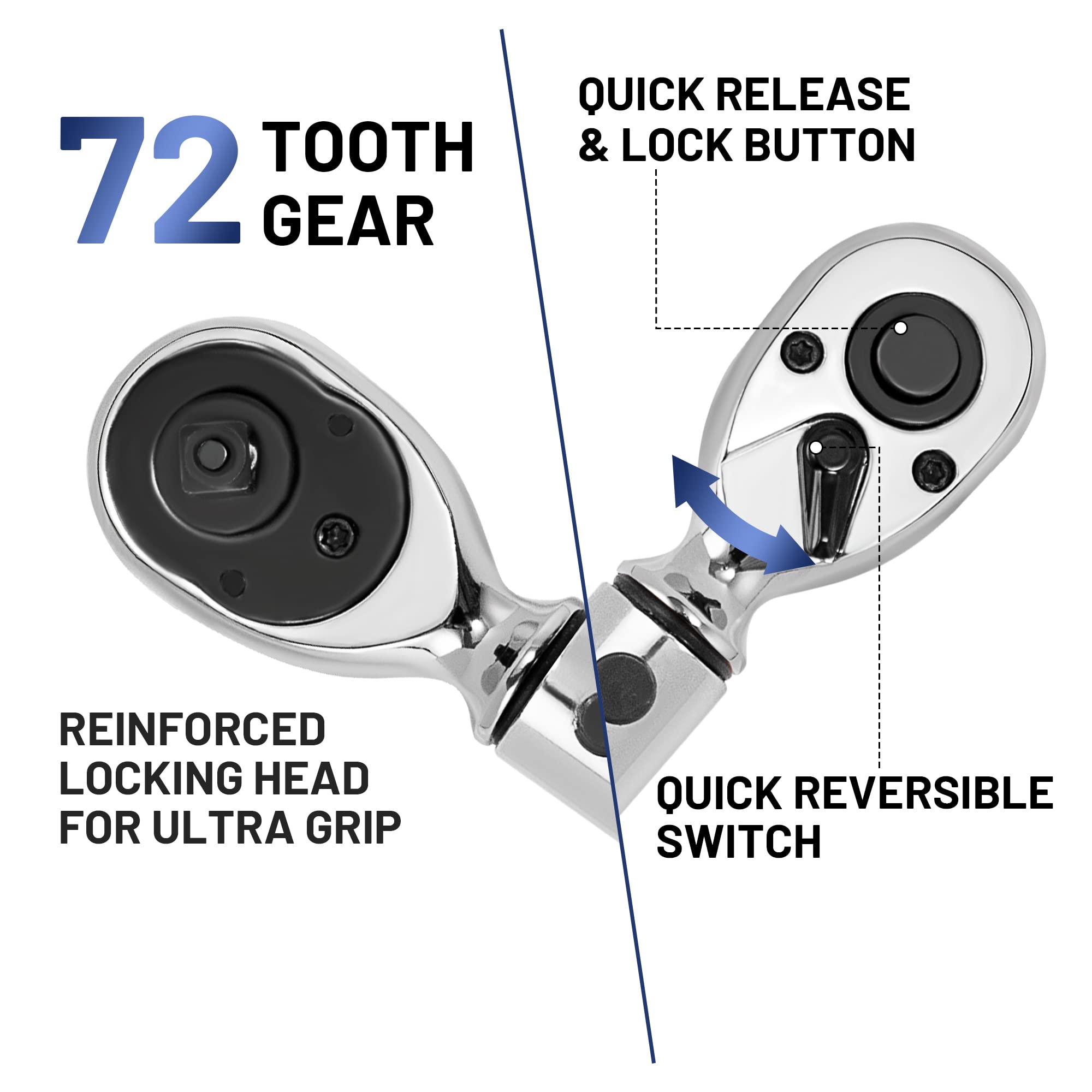 Snapklik.com : 1/4-Inch Drive Click Torque Wrench, Dual-Direction Click ...