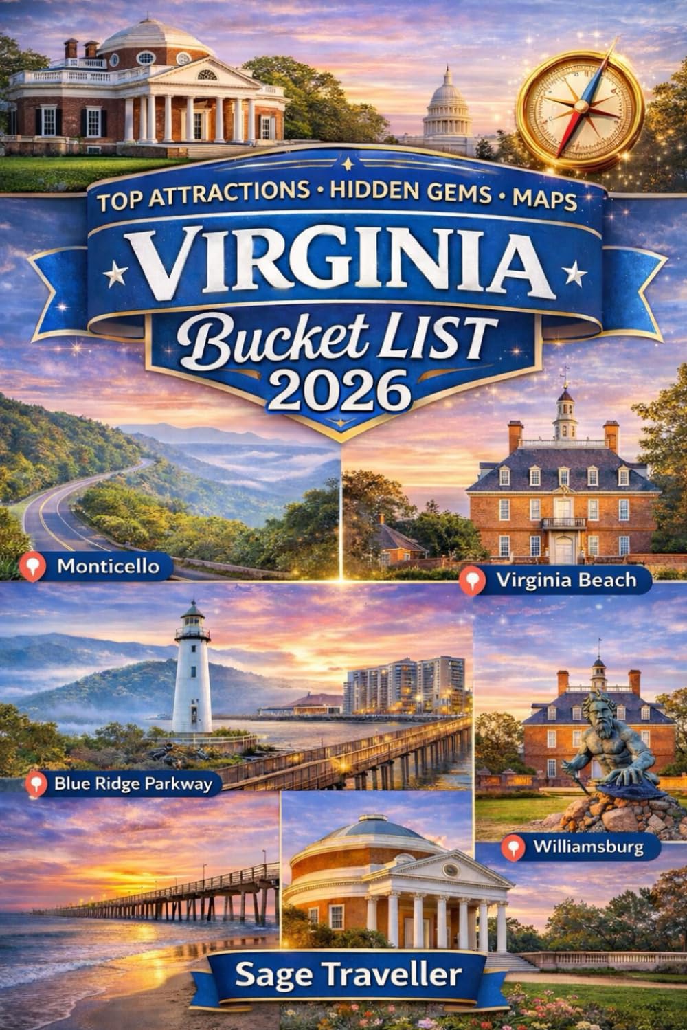 Virginia Bucket List (full-color): 125 Unforgettable Experiences Across ...