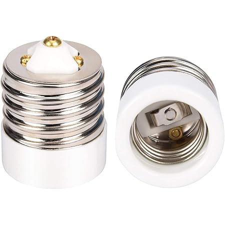 UL-Listed E39 to E26 Adapter JACKYLED Mogul to Medium Light Bulb Lamp ...