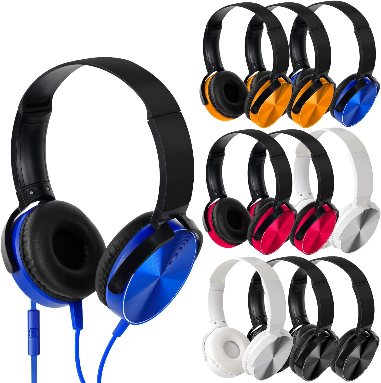 Amazon.com: TJZXGUI Bulk Classroom Headphones,Over-Ear Comfy Wired ...