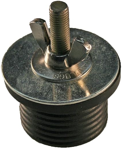 Wing Nut Expandable Neoprene Rubber Plug with Steel Hardware, 1/2" x 11 ...