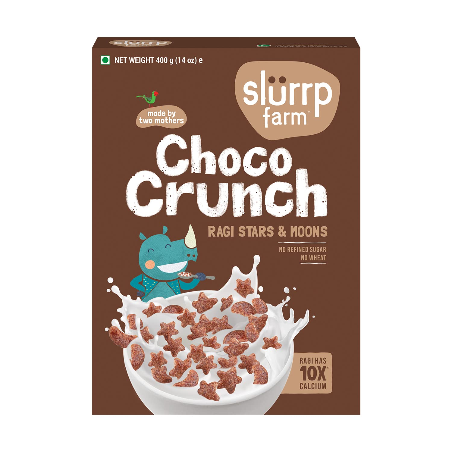 Slurrp Farm Choco Crunch Chocolate Cereal | No Maida, No Refined Sugar ...
