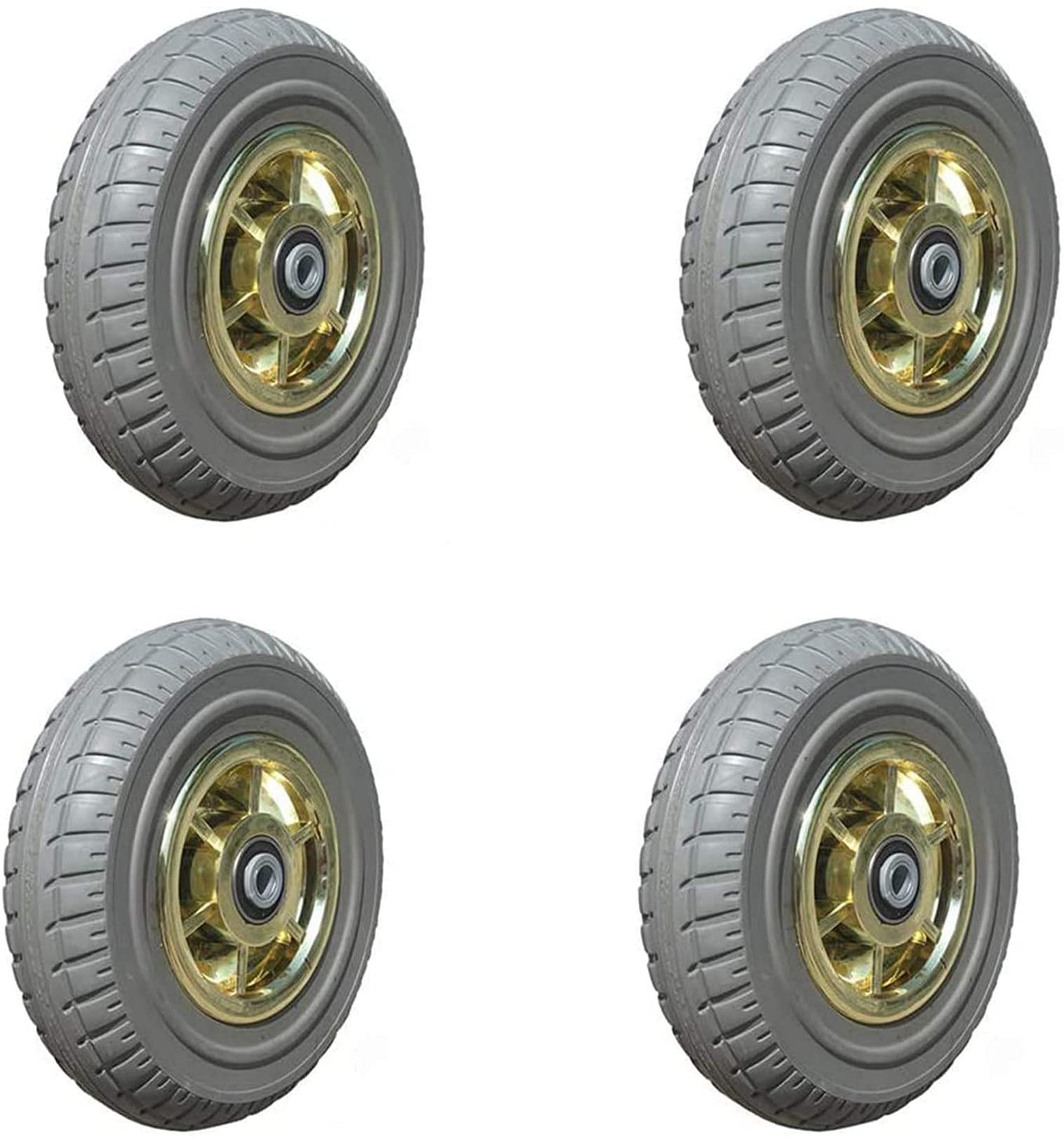 Buy Caster (4 Pack) Silent Rubber Wheel Heavy Duty Wheel Wearable ...