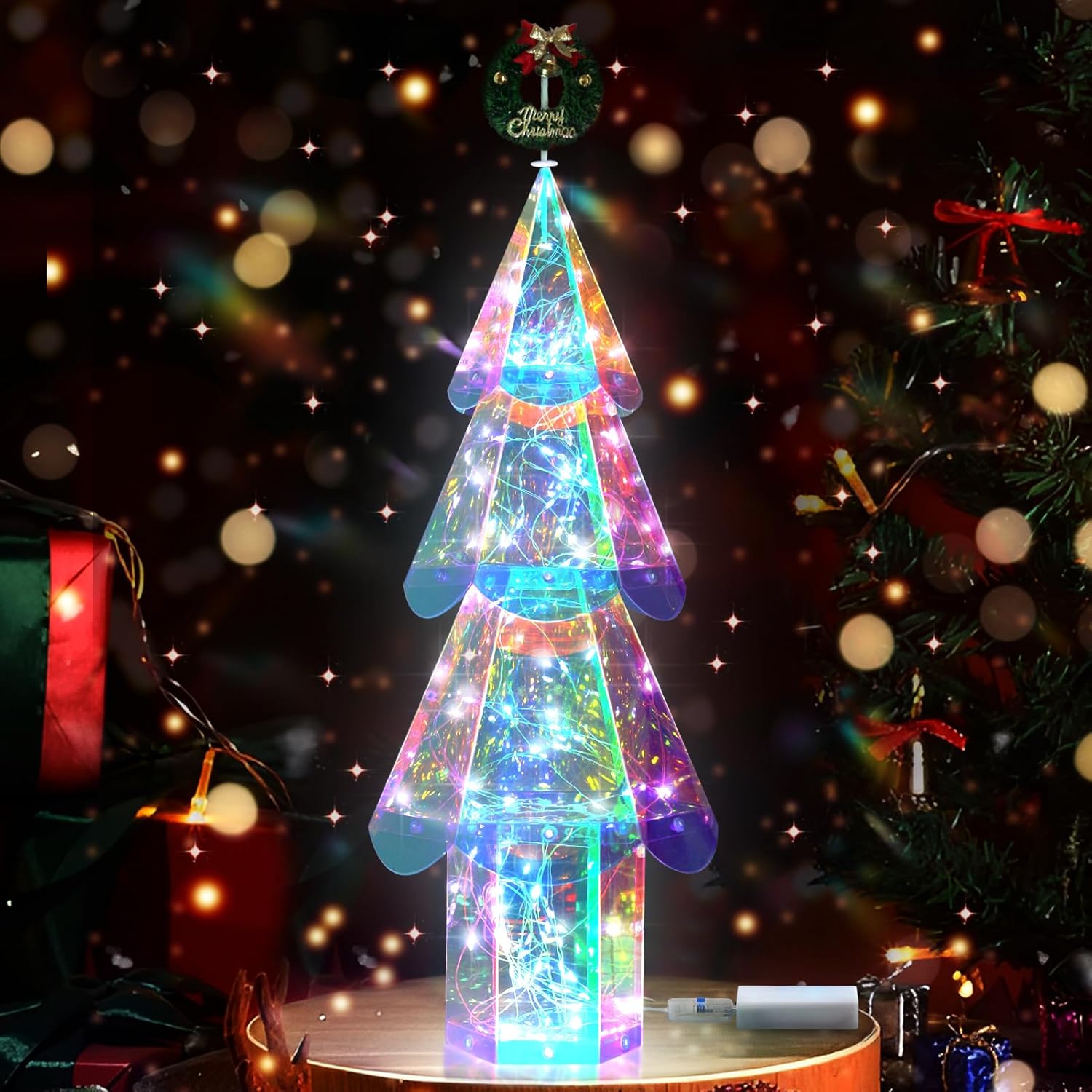 Amazon.com: LED Christmas Decor Tabletop Twinkling Small Christmas Tree ...