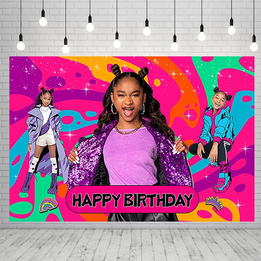 Amazon.com : Black Girl Backdrop for Birthday Party Supplies 59x38in ...