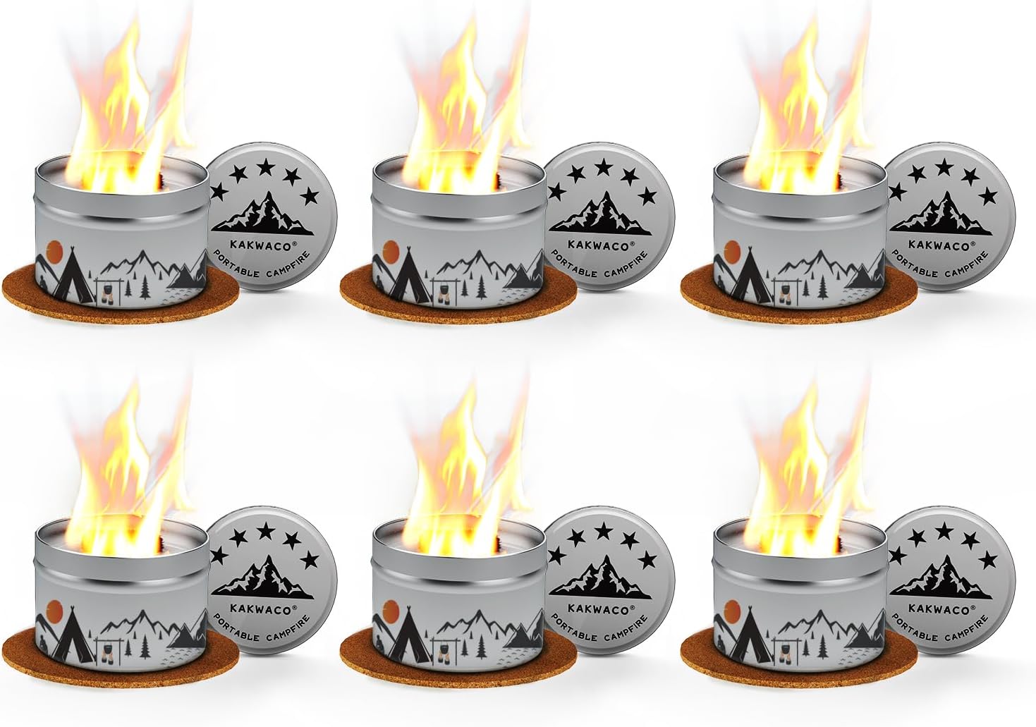 Amazon.com : 6 Packs of Portable Campfire Mini Fire Pit S'Mores Maker ...