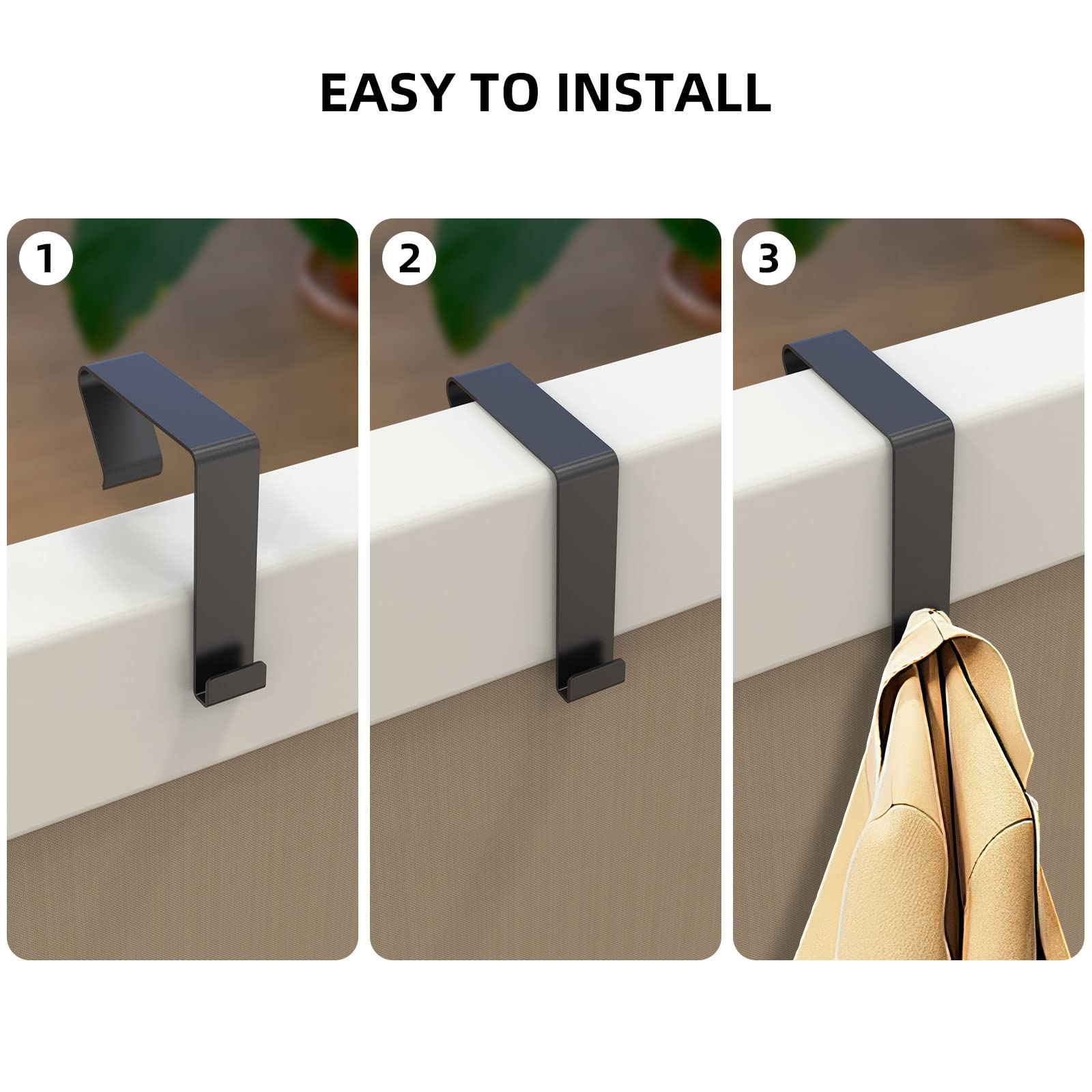 Snapklik.com : KOPKIO 12 PCS Office Cubicle Hangers Over The Door Hook ...