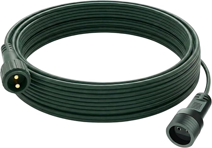 5M Extension Cable, 16.4Ft 2 Pin LED Connector IP65 Waterproof ...