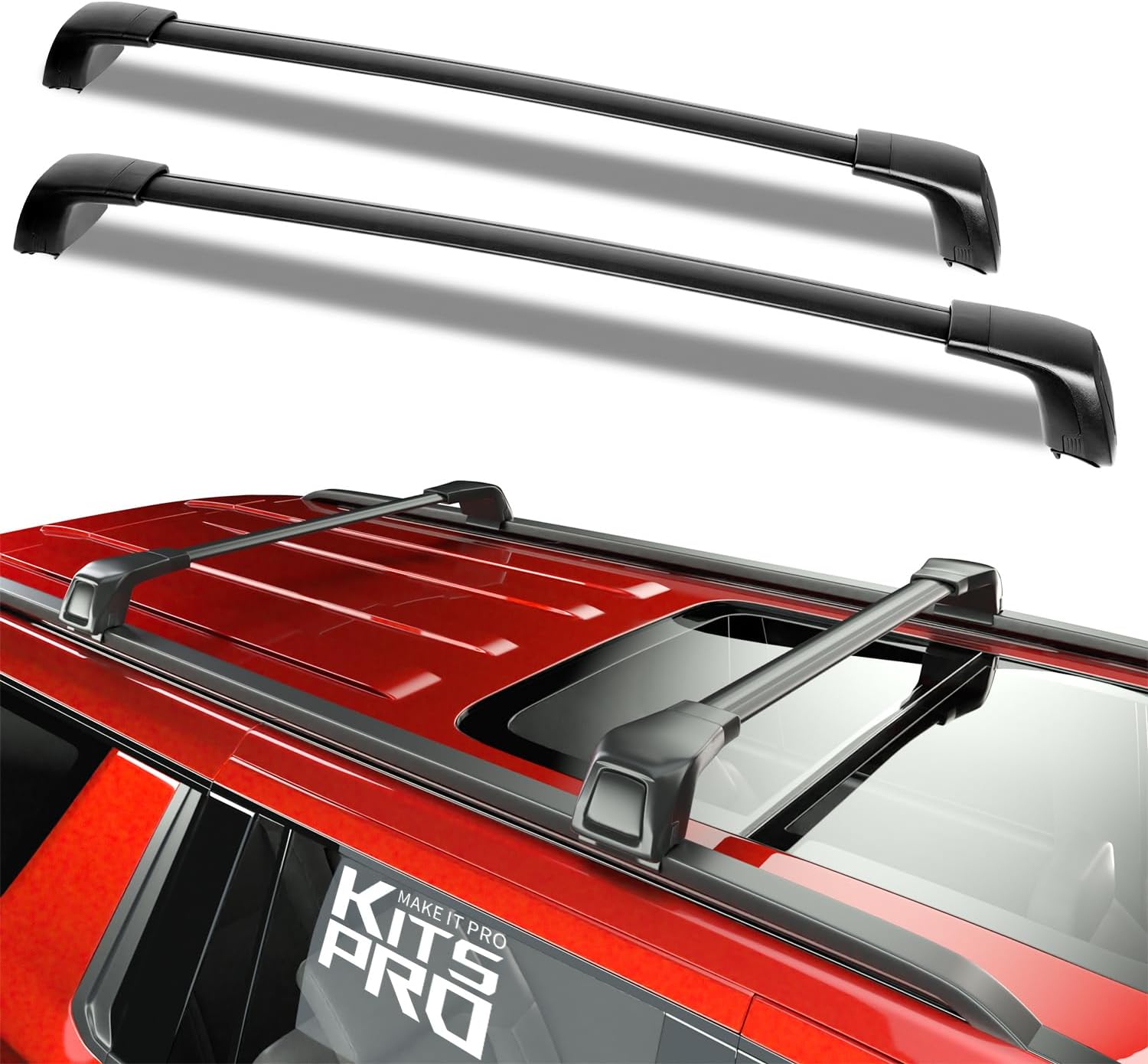 Amazon.com: KitsPro 260lb Roof Rack Cross Bars for Chevy Chevrolet ...