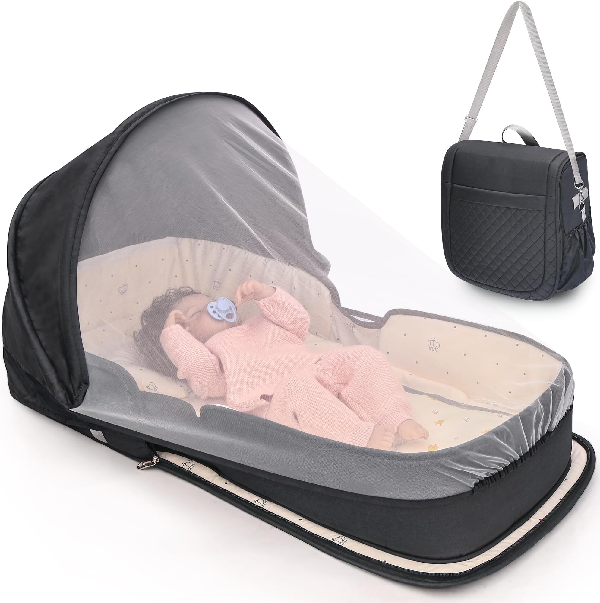Amazon.com: Munchkin Brica Baby Travel Pod, Grey : Baby