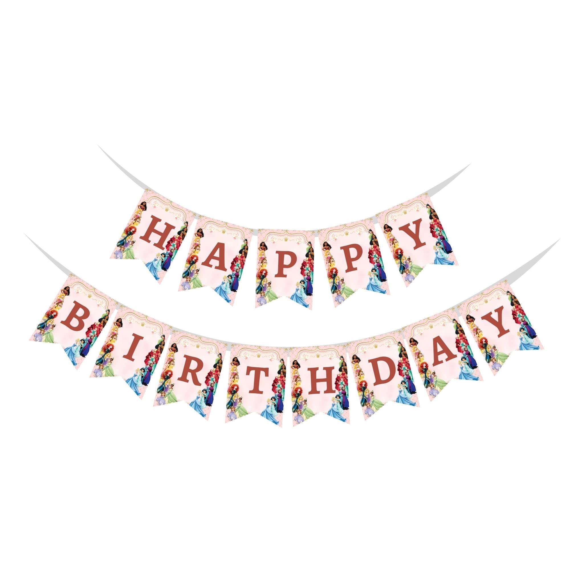 Disney Princess Happy Birthday Banner : Amazon.in: Toys & Games