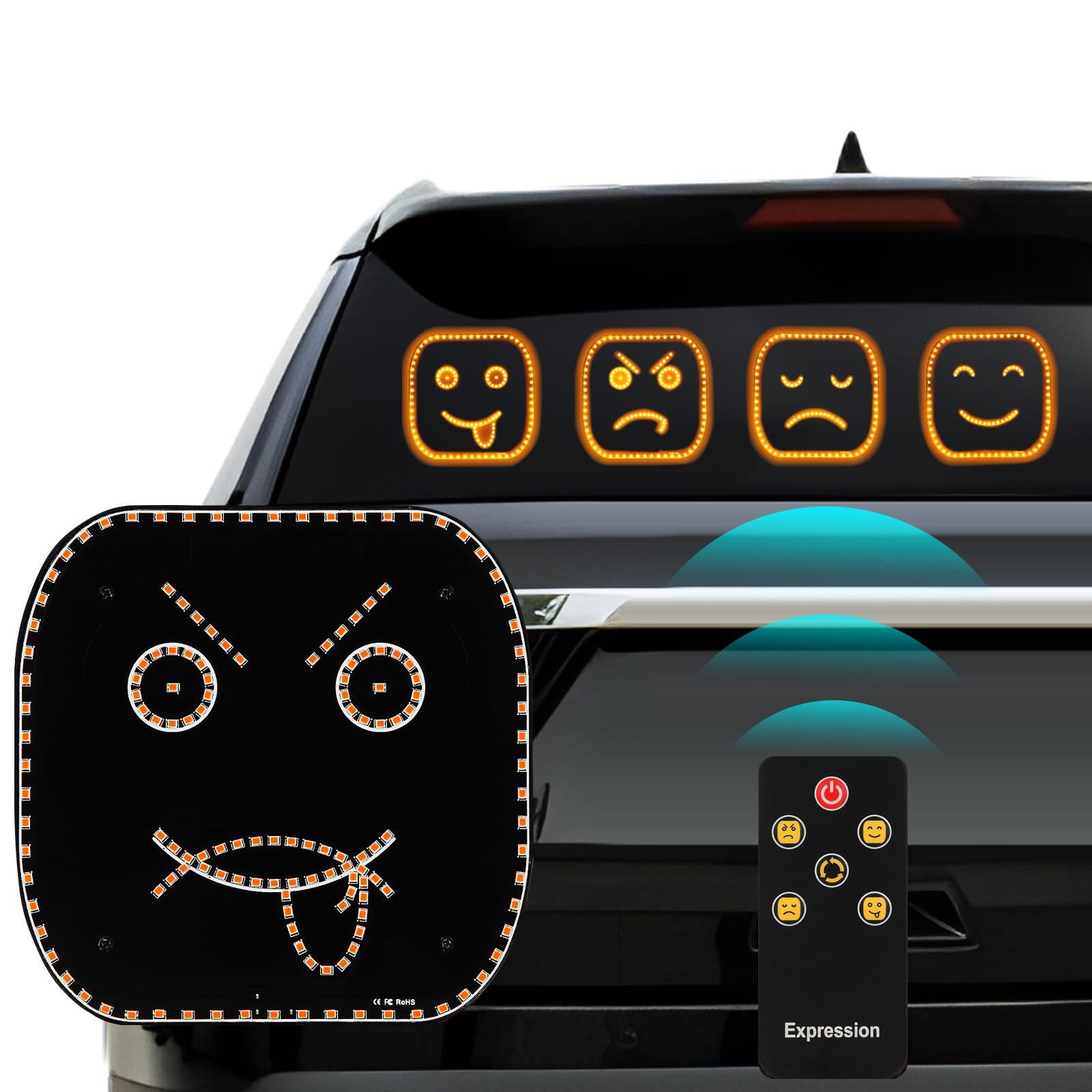 Amazon.com: Road Rage Emojis Led Sign for Car,Light Up Hand Finger for ...